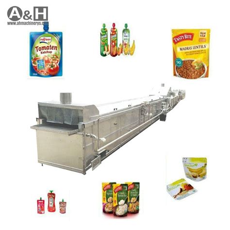 Customized Glass Bottle Pasteurizer Doypack Pasteurization Equipment