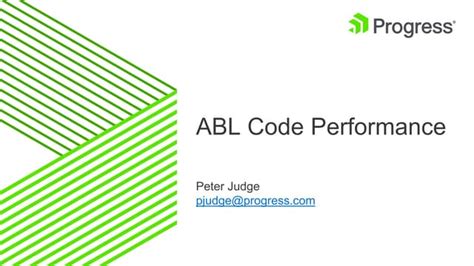 abl 4gl code performance pug baltic annual conference 2017 ppt