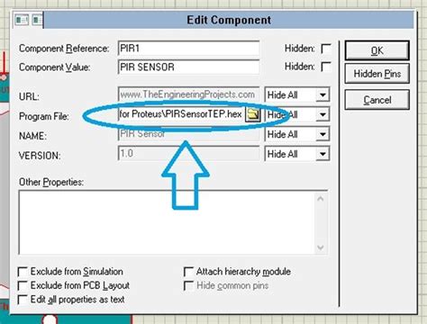 Pir Sensor Library For Proteus The Engineering Projects
