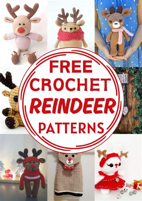 17 Free Crochet Reindeer Patterns For Festive Season Diys Maker