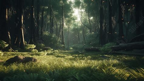 Lush Forest Green Grass Powerpoint Background For Free Download