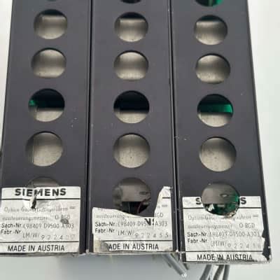 3x Siemens Sitral Wsw Db Meter Aussteuerungsmesser Reverb