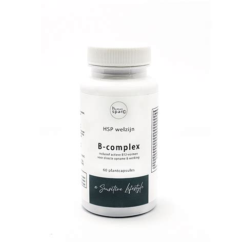 Hsp Welzijn Vitamine B Complex Met 2 Actieve Vormen Van B12 En Vitamine C