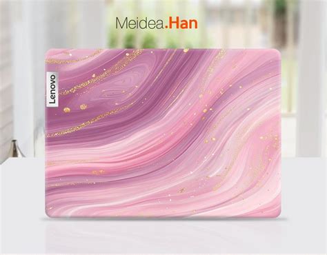 Lenovo Skin Art Decal Laptop Protect Accessorie Purple Marble Design Halloween Gift For Lenovo