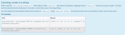 Solved Counting Words In A String Write A Function