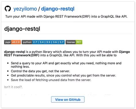 Turn Your Django Rest Api Into A Graphql Like Api