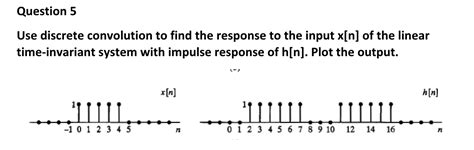 Solved Question Use Discrete Convolution To Find The Chegg