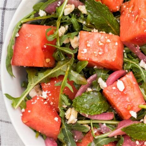 Watermelon Arugula Salad