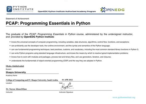 Dhuha Alabdulwahab On Linkedin Python Pythonprogramming Programming Course Openedg