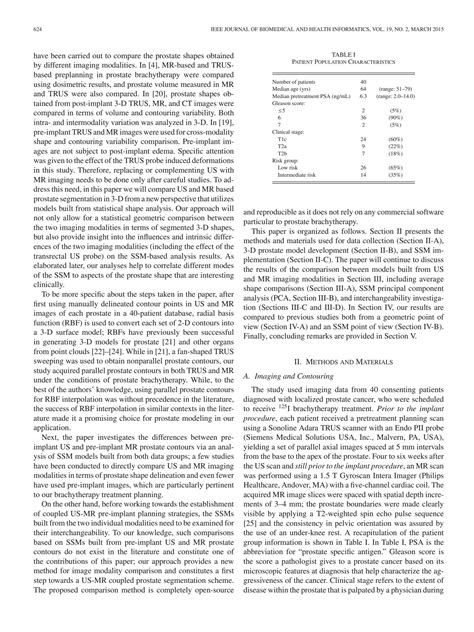 Solution A Comparison Of Us Versus Mr Based 3 D Prostate Shapes Using Radial Basis Function