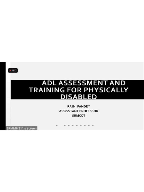 Adl Assessment Training Pdf