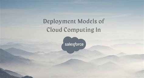 Deployment Models Of Cloud Computing In Salesforce Salesforce