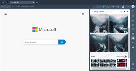 Use Microsoft Edge Ai Image Creator Tool To Generate Images