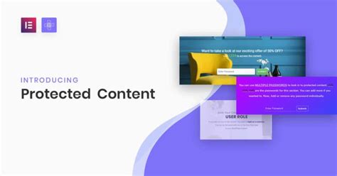 Content Protection Widget For Elementor Password User Role