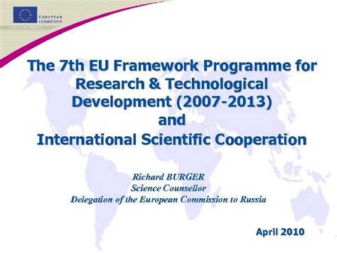 The 7 Th Eu Framework Programme For Research The 7 Th Eu Framework Programme For Research