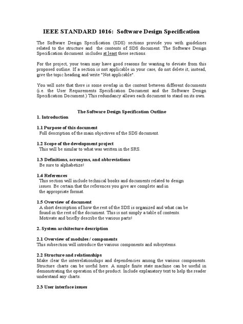 Ieee Standard 1016 Pdf Component Based Software Engineering Input