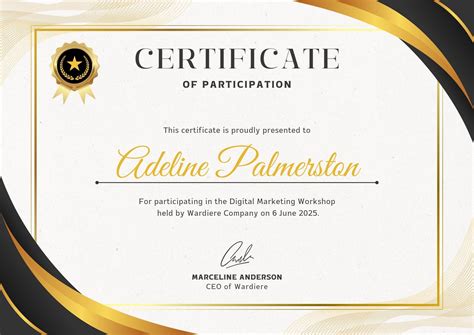 Health And Safety Certificate Template