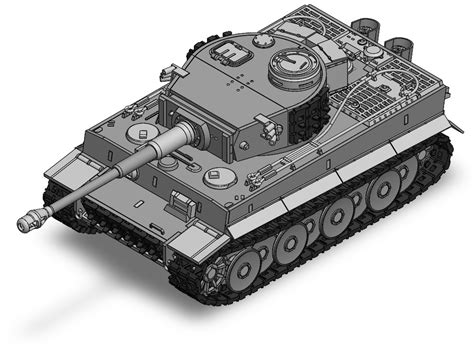 🐅 Tiger H1 Tank — Assembly Kit — Support Free — Instruction・ 3d File