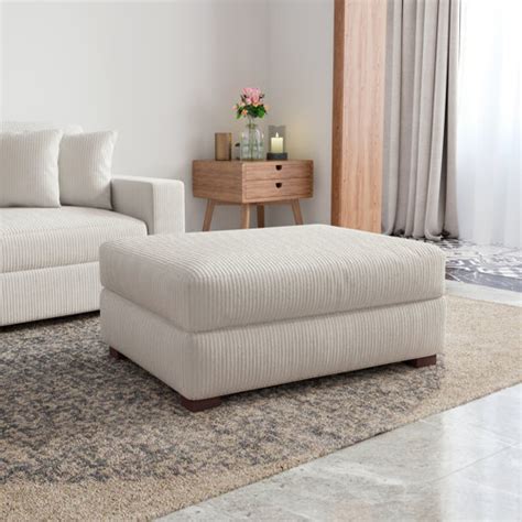 Corduroy Ottomans And Poufs Ottoman With Storage And Footstool