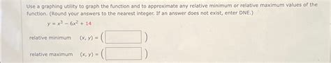 Solved Use A Graphing Utility To Graph The Function And To