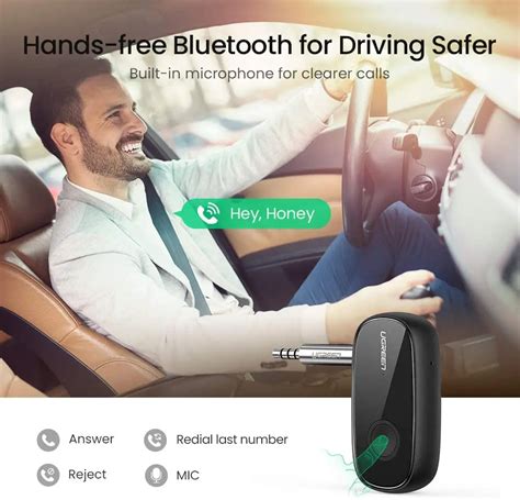 Ugreen Aptx Bluetooth Receiver Wireless Bluetooth 5 0 Car Adapter Portable Wireless Audio