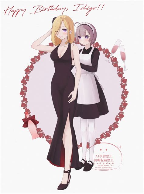 Safebooru 2girls Absurdres Adjusting Anothers Clothes Ahoge Black