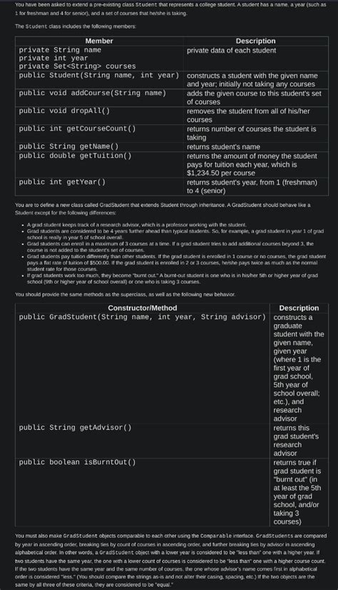 Solved You Have Been Asked To Extend A Pre Existing Class St