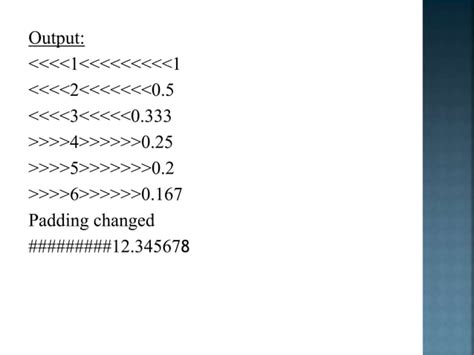 Formatted Console Io Operations In C Pptx Programming Languages