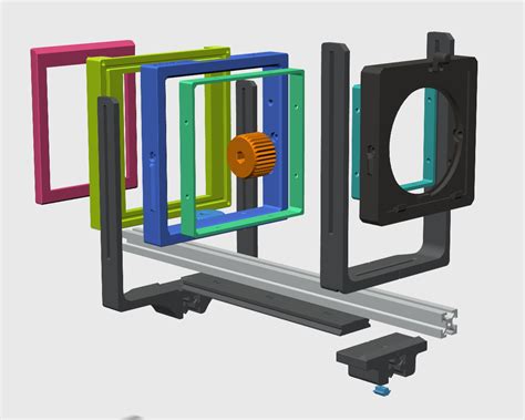 Open 4x5 Rail Camera Wip By Velvia Download Free Stl Model