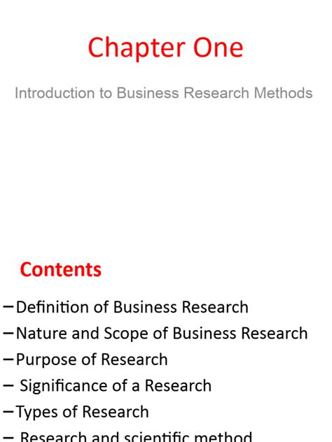 Chapter 1 Brms Pdf Methodology Scientific Method
