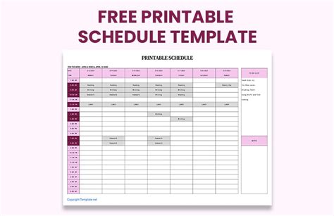 Excel Planning Template