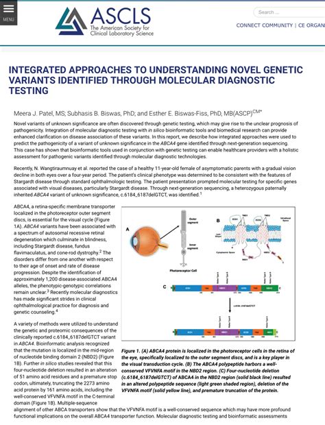 Pdf Integrated Approaches To Understanding Novel Genetic Variants