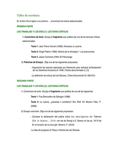 00 Textos Para El Taller De Escritura Warning Tt Undefined Function 32 Tall Er De Escr Itu