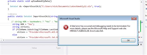 C Visual Studio Fatal Error X C Stack Overflow