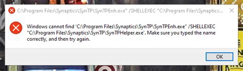 How Do I Fix Cprogram Filessynapticssyntpsyntpenhexe Shellexec