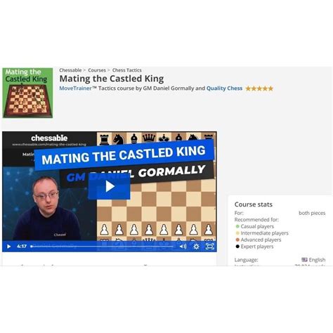 Premium Chess Video Mating The Castled King By Gm Daniel Gormally