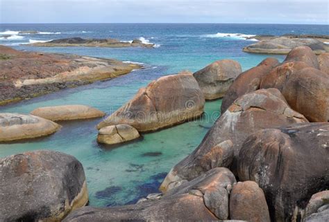 Rocce Dellelefante Nella Baia Dellelefante Fotografia Stock
