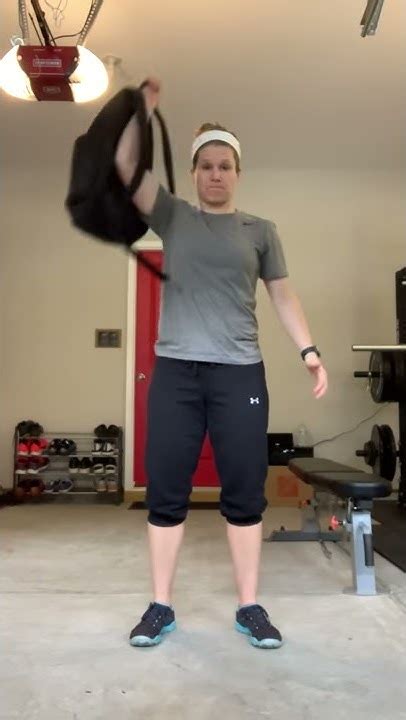 Sa Overhead Press With Backpack Youtube