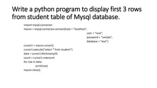 Python Db Pptx
