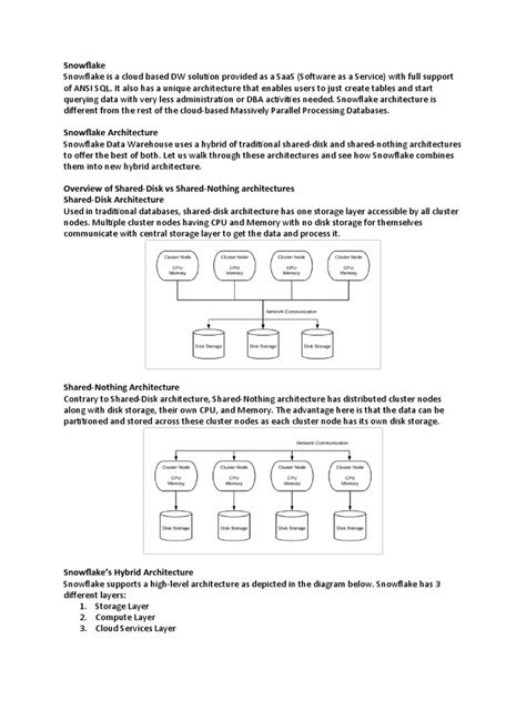 snowflake pdf computer data storage cloud computing