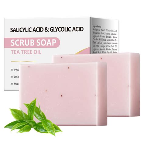 Salicylic Acid Scrub Soap Face Bath Soap Bar With Glycolic Desertcart Gb