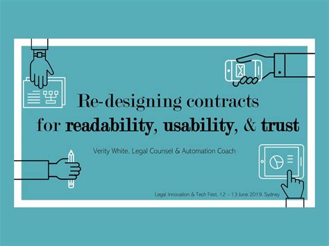 Re Designing Contracts For Readability Usability And Trust