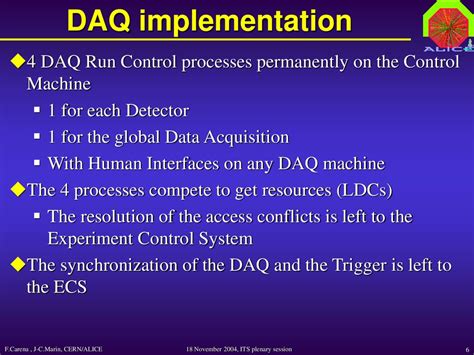 Its Combined Test Seen From Daq And Ecs Fcarena J Cmarin Ppt Download