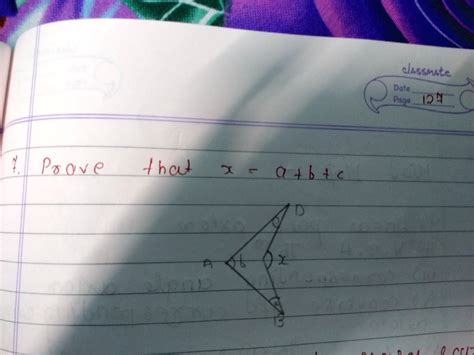 solved prove that x is equal to a b c