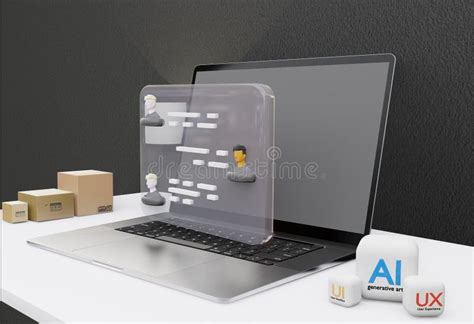 Laptop Desktop 3d Illustration Data Analytics Website Seo Algorithm