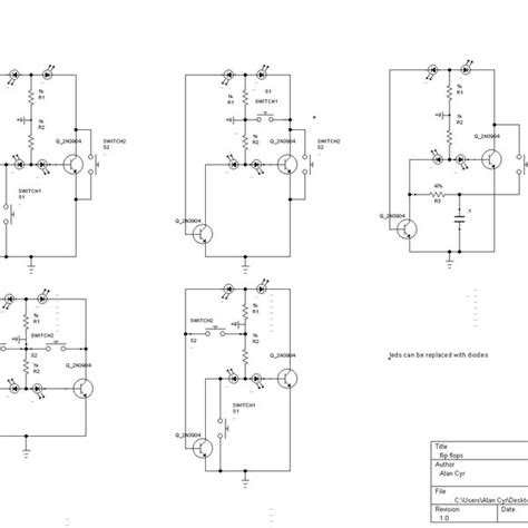 Discrete Component Switching Flip Flop Etc