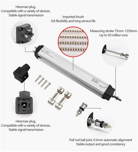 Factory Ktc 100mm Linear Sensor Resistance Accuracy Sensors Voltage
