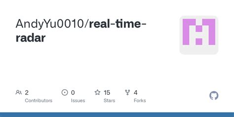 GitHub AndyYu Real Time Radar