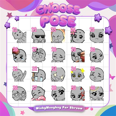 Custom Twitch Emotes Or Kick Emote And Animated Emotes Vtuber Cute Chibi Emote Sub Emotes