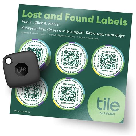 Tile Mate Lost And Found Labels Bluetooth Tracker For Keys Bags